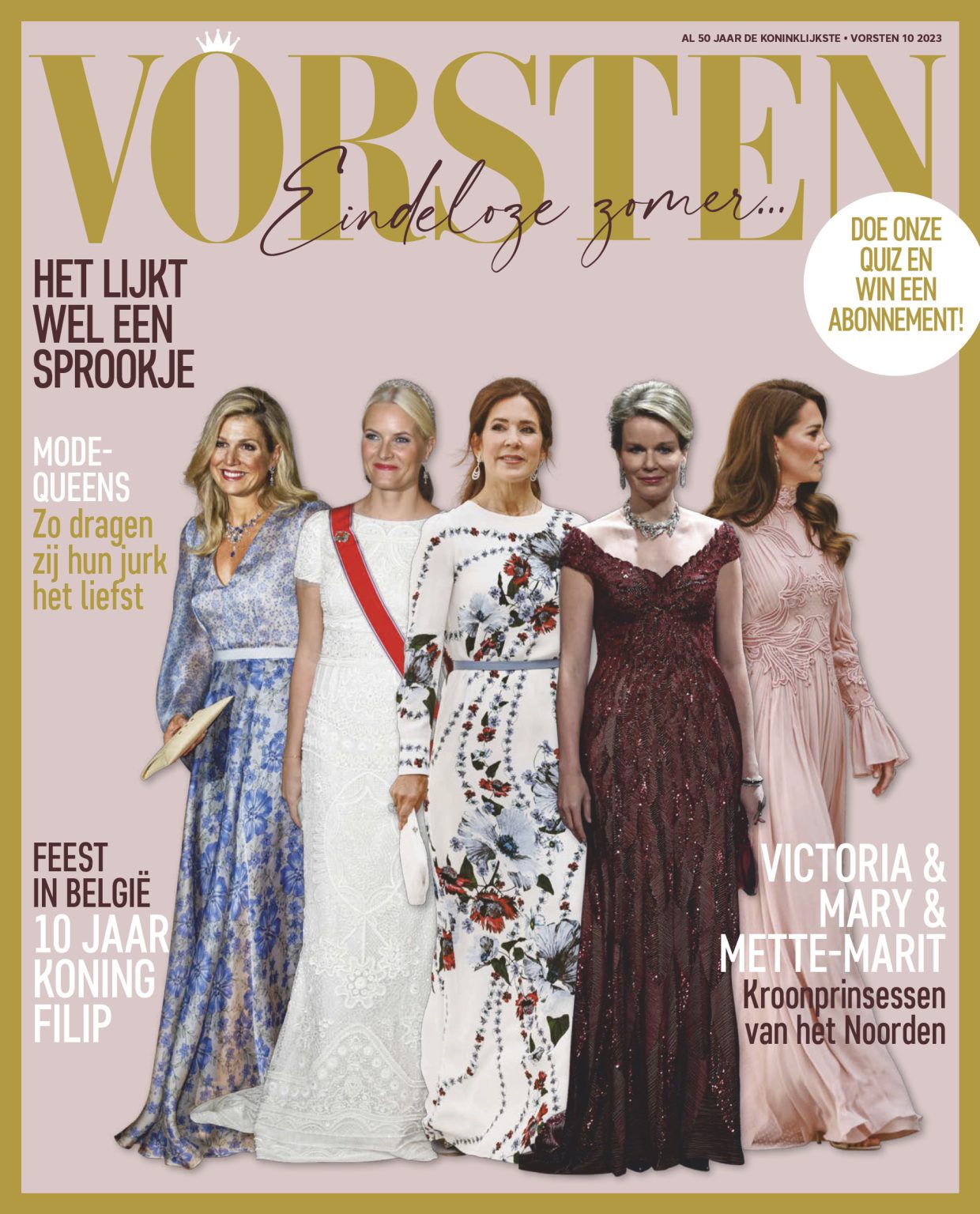 Het tijdschrift Vorsten volgt het vorstenhuis en de royals van België ...