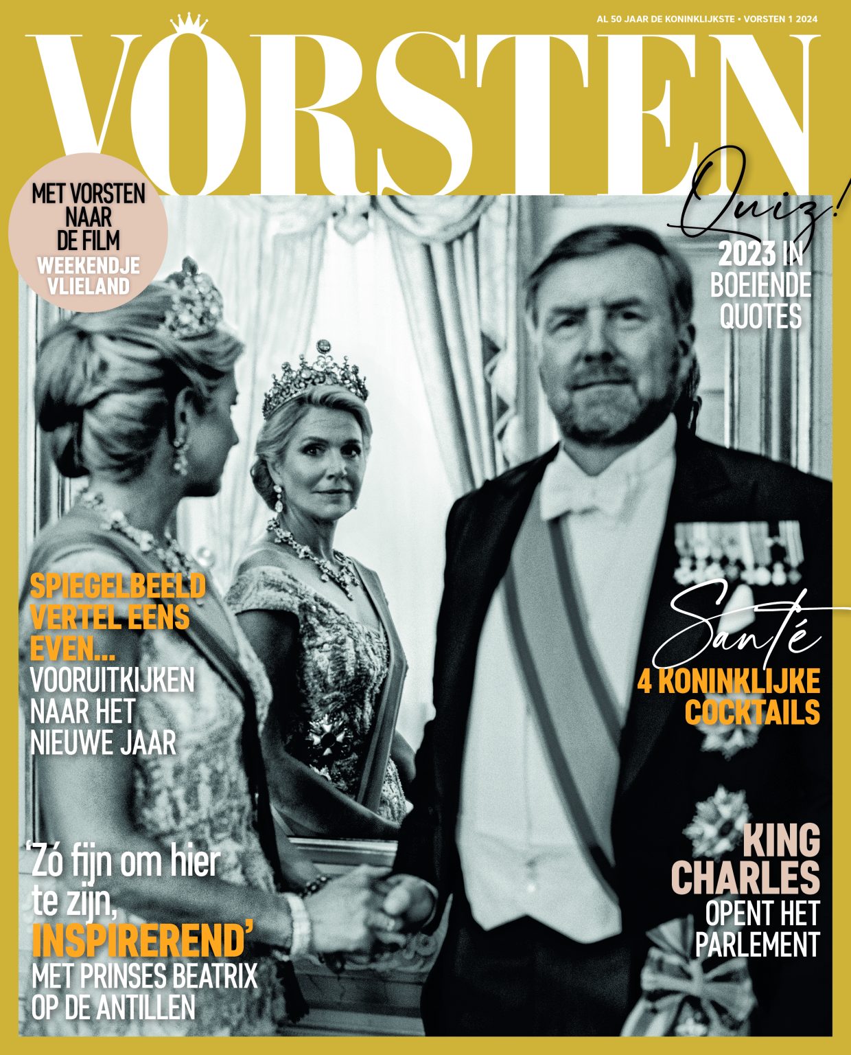 Het tijdschrift Vorsten volgt het vorstenhuis en de royals van België ...